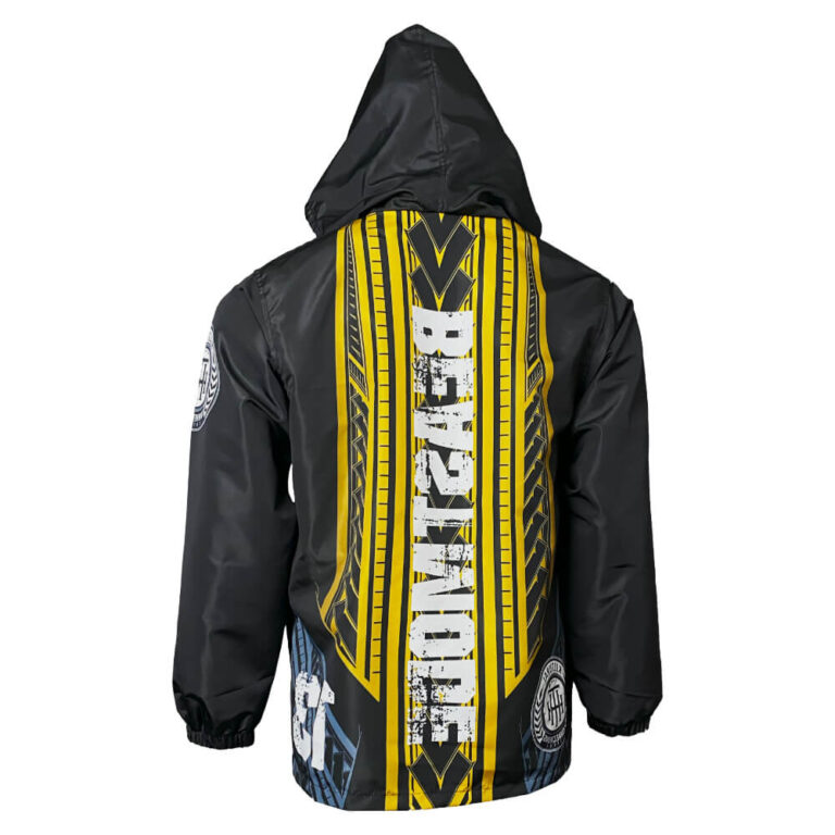 Sublimated Custom Rain Jacket with Hood - Redwood Sports